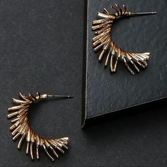 Jewelry | Spikey Pointy Gold Twig Branch Winter Tree Root Centipede ...